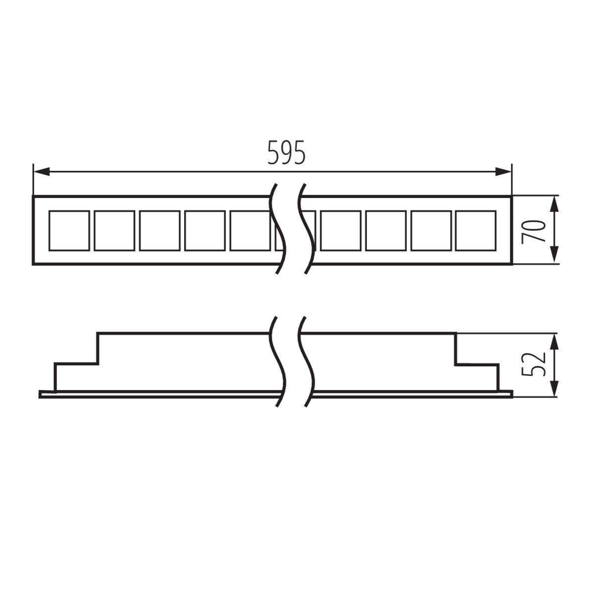 LED-Deckenleuchte 18W 50cm 2350lm 3000K Warm 60° Flush Mount Weiß ...
